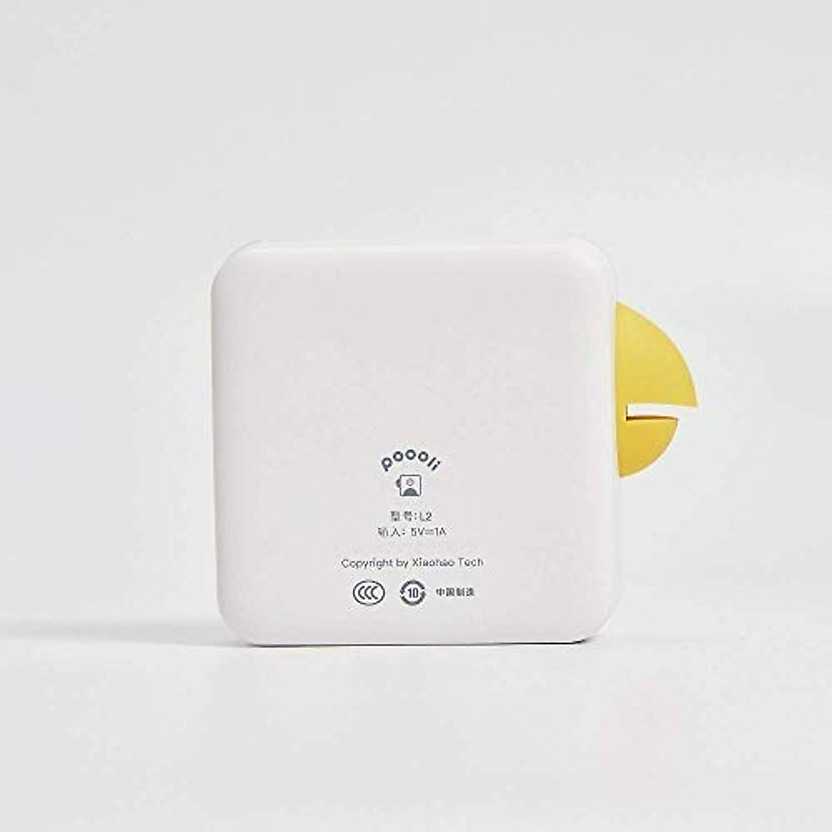 PoooliPrint L2 Inkless Pocket Printer, Yellow + White Sticky Paper 3 Rolls