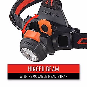 COAST® HL27 360 Lumen PURE BEAM® LED Headlamp with TWIST FOCUS™ and Variable Light Control Wheel