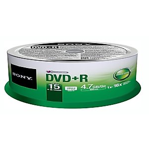 Sony DVD+R (15 pk Spindle)
