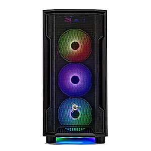Skytech Gaming Shadow Gaming PC Desktop – Intel Core i5 12600K 3.7 GHz, NVIDIA RTX 4070, 1TB NVME SSD, 16GB DDR4 RAM 3200, 750W Gold PSU, 240mm AIO, 11AC Wi-Fi, Windows 11 Home 64-bit,Black