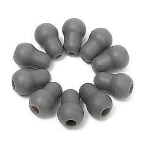 Emivery 10PCS Super Soft Silicone Earplug Eartips Earpieces for Littmann Stethoscope (Gray)