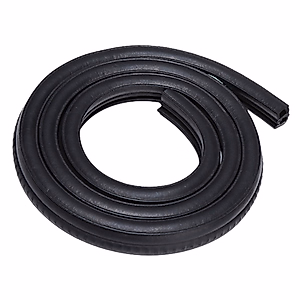 Rubber U Channel Bulb Trim Seal,Garage Door Seals Bottom Rubber, Automotive Weather Stripping 1.37inchx0.67inch Fits Range 3/64" to 3/8" Edge for Car Bus Camper Boat RV Truck Doors (16 Feet)