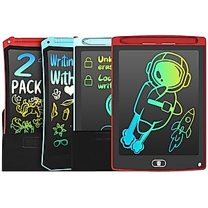 2 Pack LCD Writing Tablet Random Shipment Doodle Board for Kids with 2 Bag, Electronic Drawing Tablet Drawing Pads, LEYAOYAO Learning Toddler Toy - Gift for 3-6 Years Old Boy Girl
