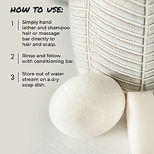 Suds & Co. Solid Shampoo Bar, Zero Waste Shampoo, Natural Shampoo Bar Soap, Sustainable, Eco-Friendly Hair Care - Peppermint, 3.0 Ounce