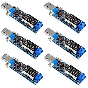 ACEIRMC 6pcs USB Buck Boost Converter 3.5V-12V to 1.2V-24V DC-DC Step Up Step Down Power Supply Module Voltage Regulator 5V to 3.3V 9V 12V 18V 24V