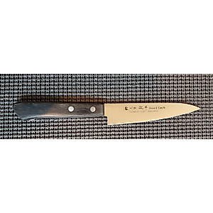 Satake Made In Japan Molybdenium Vanadium Stainless Steel Chef's Knife (801-850 Petty Blade 120mm) Wood,Stainless Steel,Natural