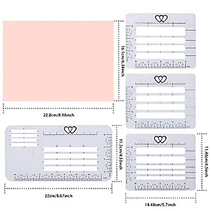 SUPVOX 4pcs Addressing Guide Stencil Templates for Envelopes Thank You Card