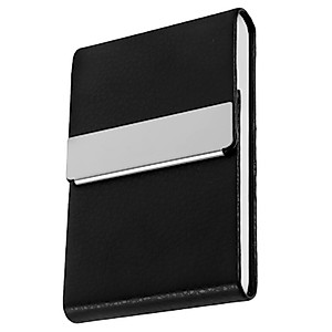 VILLCASE 3pcs Business Card Holder Business Card Organizer Name Card Case Business Card Stand Leather Wallet for Men International Travel Must Haves Pocket Metal Business Card Bag Women's