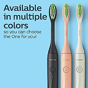 Philips One by Sonicare Rechargeable Toothbrush, Snow, HY1200/07, 1 Pack