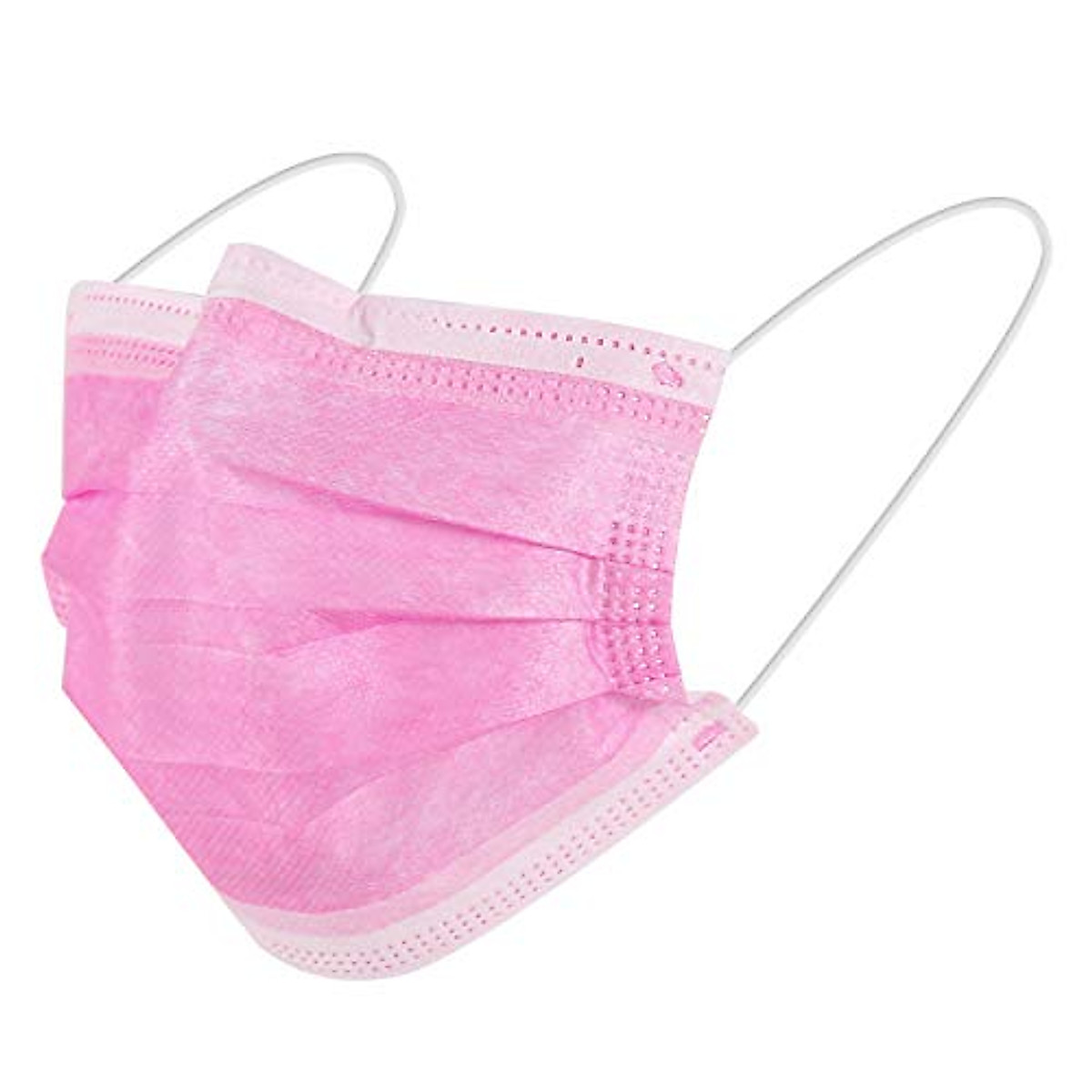 Sudopo Kids Disposable FACE Masks 50 Pieces (5 Packs of 10 RESEALABLE Bags) (Girls)