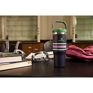 Stanley IceFlow Stainless Steel Tumbler - Vacuum Insulated Water Bottle for Home, Office or Car Reusable Cup with Straw Leak Resistant Flip Cold for 12 Hours or Iced for 2 Days, Navy Mesh, 30OZ