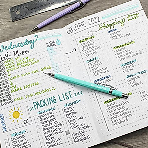 Pentel P205-97P Mechanical Automatic Pencil - Pastel Floral Range - Magnolia (Pastel Pink) - Single + 12 HB 0.5mm Refill Leads