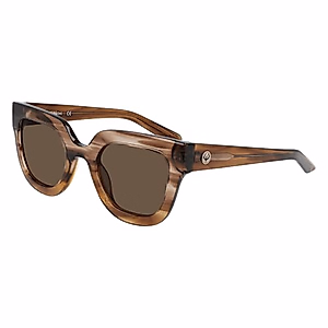 Dragon Women's Purser Sunglasses - Grey Caramel Gradient Frame | LL Brown Lens