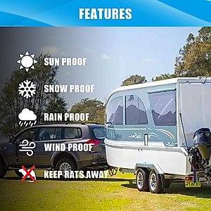 Jack Boss 2 Pack Set Roof Vent Cover, 14 Inch Replacement Vent Lid for Inside RV Trailer Camper Motorhome, White