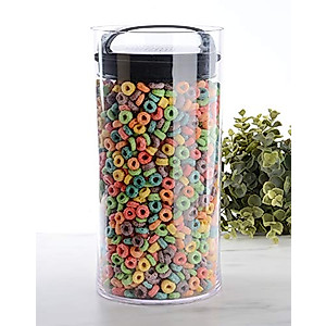 Prepara Evak Fresh Saver Plastic Food Storage, 128 Ounce, Black