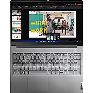 Lenovo ThinkBook 15 Gen 4 Business Laptop (15.6" IPS FHD Touchscreen, Intel 10-Core i7-1255U, 40GB RAM, 1TB SSD), FHD Webcam, Narrow Bezel, Backlit, Fingerprint, Thunderbolt 4, Win 11 Pro, Grey