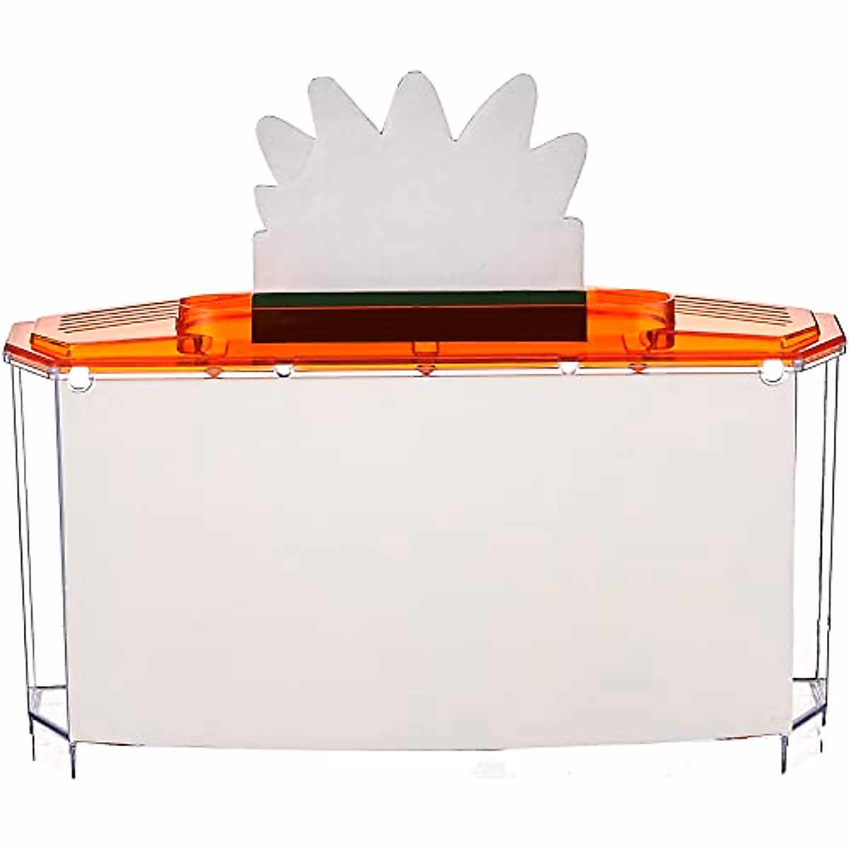 PENN-PLAX Spongebob Squarepants Officially Licensed Betta and Goldfish Bow Tank – Orange – 0.7 Gallon