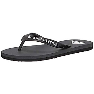 Quiksilver Men's Molokai 3 Point Flip Flop Sandal, Grey 1, 10