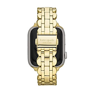 Kate Spade New York Women's Gold-tone Scallop Stainless Steel Bracelet Band for Apple Watch®, 38/40/41mm (Model: KSS0143)
