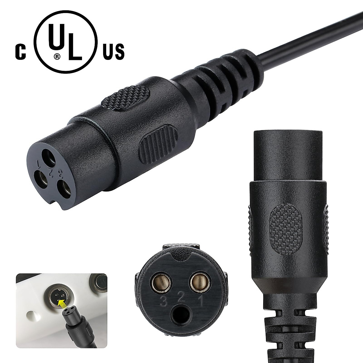 AMPOWSURE UL Charger for Razor MX350 Dirt Bike, MX400 Dirt Rocket, E300, E200, Moped, Quad, 4 Wheeler, Go Kart, Power Core E100, E100, Dirt Quad ATV, Pocket Mod, Motorcycle, 24V