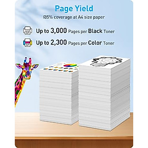Compatible TN227 Toner Cartridge Replacement for Brother TN-227 TN223 TN 227BK/C/M/Y HL-L3270CDW MFC-L3770CDW MFC-L3750CDW HL-L3290CDW HL-L3210CW Printer High Yield (4 Pack TN-223BK/C/M/Y )