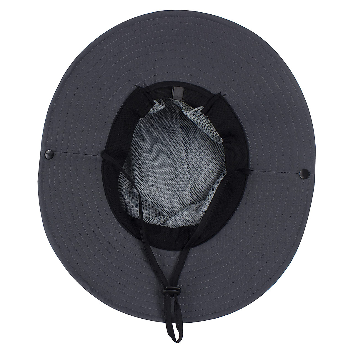 Womens Ponytail Sun Hat Outdoor UV Protection Foldable Floppy Bucket Hats Wide Brim Summer Beach Fishing Cap Grey