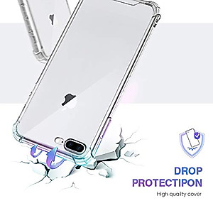 ORIbox Case Compatible with iPhone 7 Plus Case, Compatible with iPhone 8 Plus Case, with 4 Corners Shockproof Protection