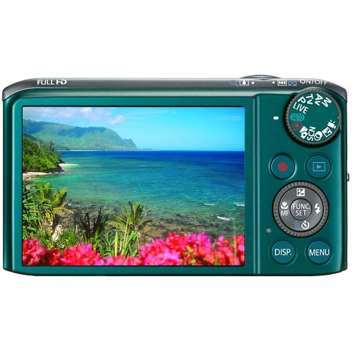 Canon PowerShot SX260 HS 12.1 MP CMOS Digital Camera with 20x Image Stabilized Zoom 25mm Wide-Angle Lens and 1080p Full-HD Video (Green) (OLD MODEL)