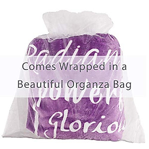 BlankieGram You are Awesome Throw Blanket - Made with Warm, Soft, Fuzzy Fleece for Extra Comfort - Unique Gifts for Men and Women - Quotes for Admiration, Gratitude, and Friendship (Purple)