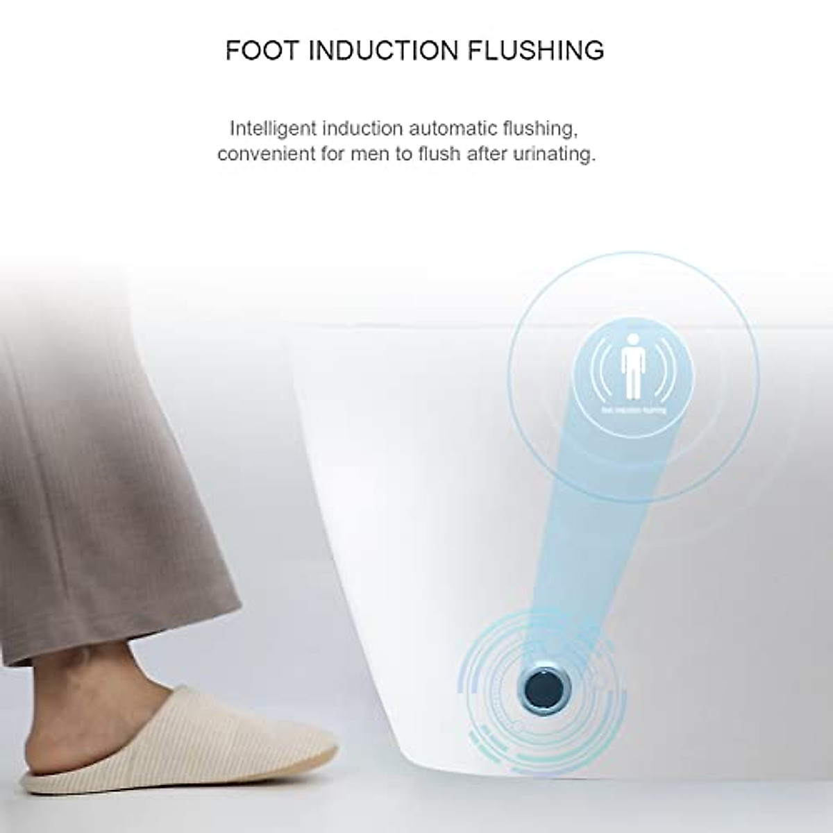 Simple Project Smart Toilet, Smart Bidet Toilet | White Tankless Toilet, Smart Toilet Seat With Remote | Elongated One Piece Toilet Bidet with Auto-flush, Drying, Self-cleaning, Foot kick sensor