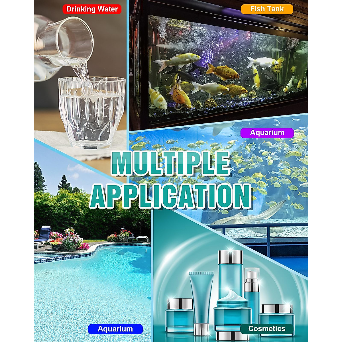 5 in 1 TDS Meter PH Tester, 0.01 High Accuracy Digital PH Meter for Water, PH/TDS/EC/Salt/Temp Tester, PPM Meter Water Tester for Drinking Water, Hydroponics, Plants, Aquarium and Pool