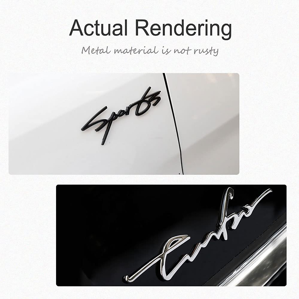 Metal Car 3D Metal Turbo Sticker for Car Sticker, 3D Metal Turbo Sticker for Car, Car Turbo Emblems, 3D Premium Car Side Fender Rear Trunk Emblem Logo Badge Decals for All Cars (Sliver)