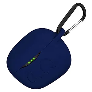Nimon Silicone Case for JBL Tune 125TWS/120TWS, Soft and Flexible, Scratch/Shock Resistant Silicone Cover for JBL Tune 125TWS/120TWS Headphones (Navy Blue)