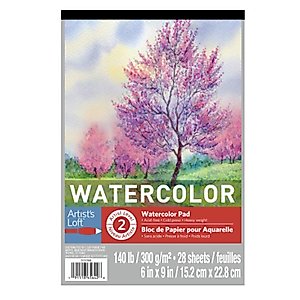 6 Pack: Watercolor Pad by Artist's Loft, 6" x 9"