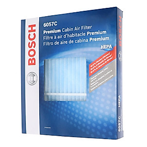 BOSCH 6057C HEPA Cabin Air Filter - Compatible With Select Chevrolet Captiva, Equinox, GMC Terrain, Hyundai Azera, Santa Fe Sport/XL, Sonata, Kia Cadenza, Optima, Sedona, Saturn Vue (Pack of 1)