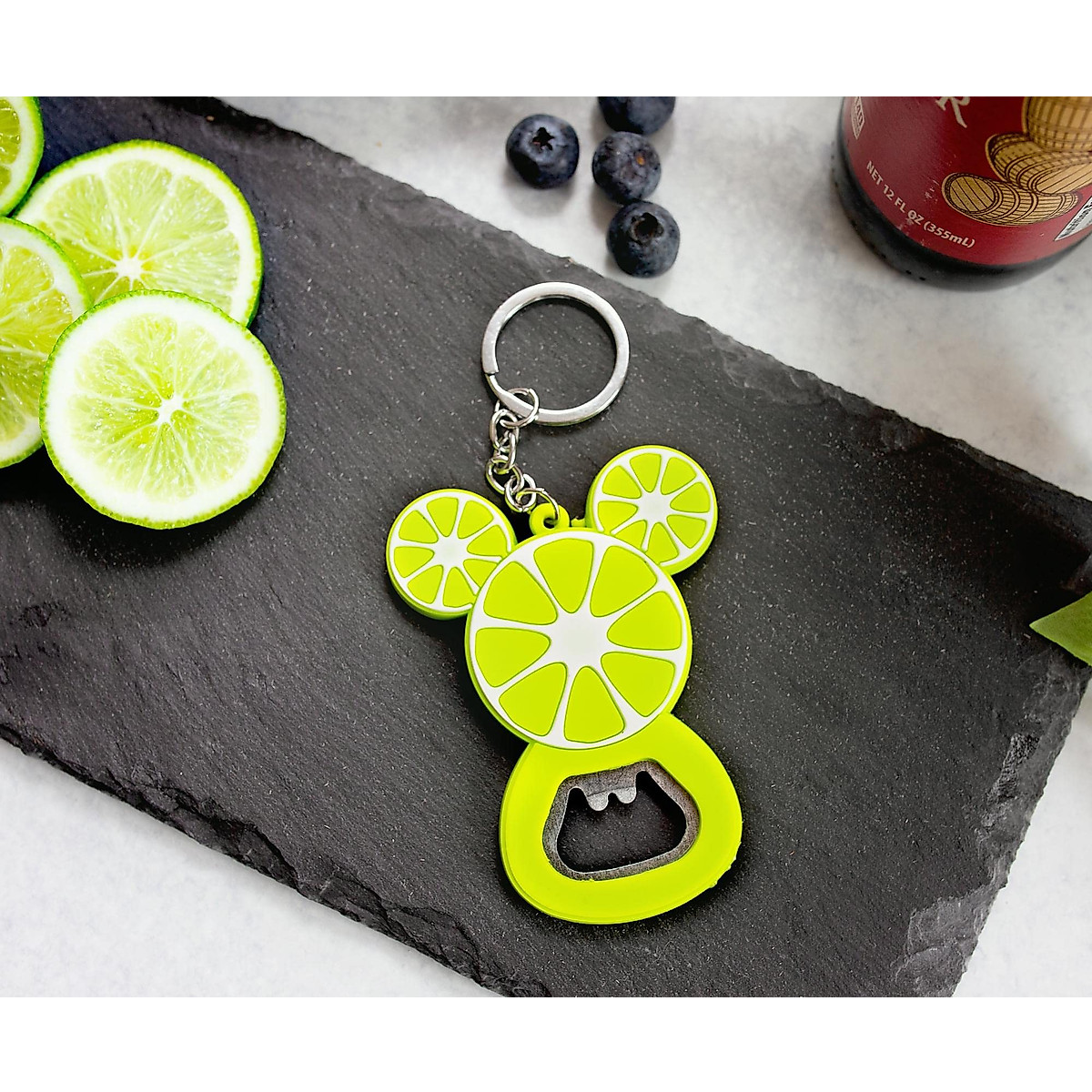 Disney Mickey Mouse Fruit Bottle Opener Keychain