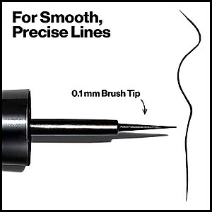 Revlon Colorstay Liquid Eyeliner, Waterproof, Smudgeproof, Longwearing Eye Makeup with Ultra-fine Tip, Black