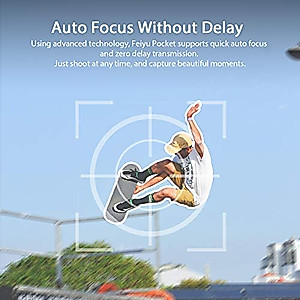 3-Axis-Pocket-Handheld-Gimbal-Stabilizer with UHD 4K Camera for Vlog YouTube Live Video Recording with Zero Delay Autofocus POV All Follow Mode Time-Lapse Sync Motion (Feiyu-Pocket-Handheld-Gimbal)