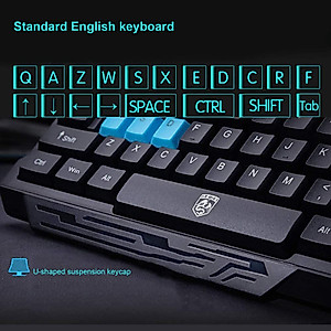Wireless Keyboard and Mouse Combo, 2.4GHz Cordless USB Computer Keyboard Ergonomic Multimedia and Wireless Optical Mice Set for Home Office Study Gaming Use (White)