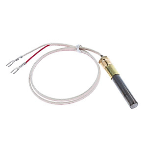 Gazechimp 2 Pcs 24 Inch Millivolt Thermopile Generators Replacement Used Fireplace / / Gas Fryer Cluster Thermocouple
