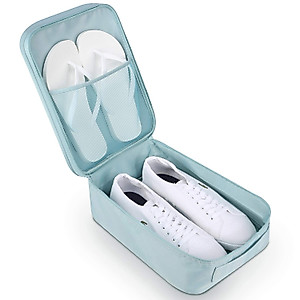 Shoe Bag,Mossio Large Waterproof Shoe Organizer with Zipper for Men & Women Beige