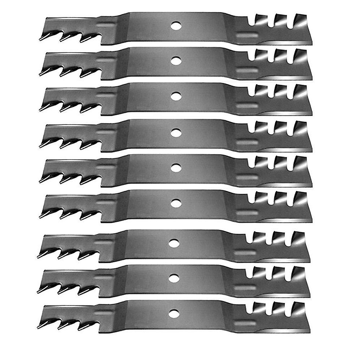 Stevens Lake Parts Set of 9 New Toothed Mulching Blade Fits Toro 3 for 50", TIME Cutter Z, Z5000 Models Interchangeable with 110-6837-03, 112-9759-03, 115-5059, 115-5059-03
