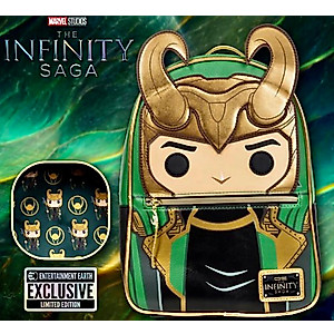 Loungefly Avengers Loki with Scepter Pop Mini-Backpack - Entertainment Earth Exclusive