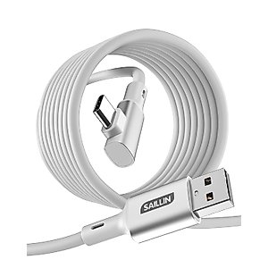 SAILLIN Link Cable 16FT Compatible with Oculus Quest 2 Accessories, USB3.0 to USB C Cable with 5Gbps High Speed Data Transfer and Safe Charging for Oculus/Meta Quest 2/1, VR Headset/Steam VR/Gaming PC