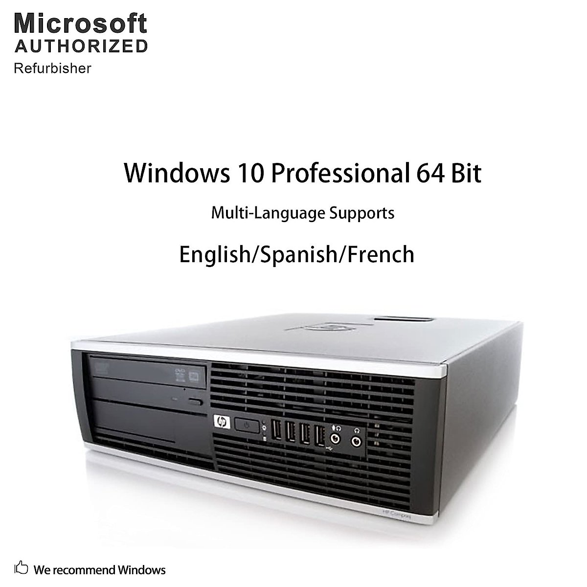 HP Elite 8200 SFF High Performance Business Desktop Computer Intel Quad Core i7 up to 3.8GHz Processor 2TB HDD 16GB DDR3 Memory DVD Windows 10 Professional (Renewed) (16GB)