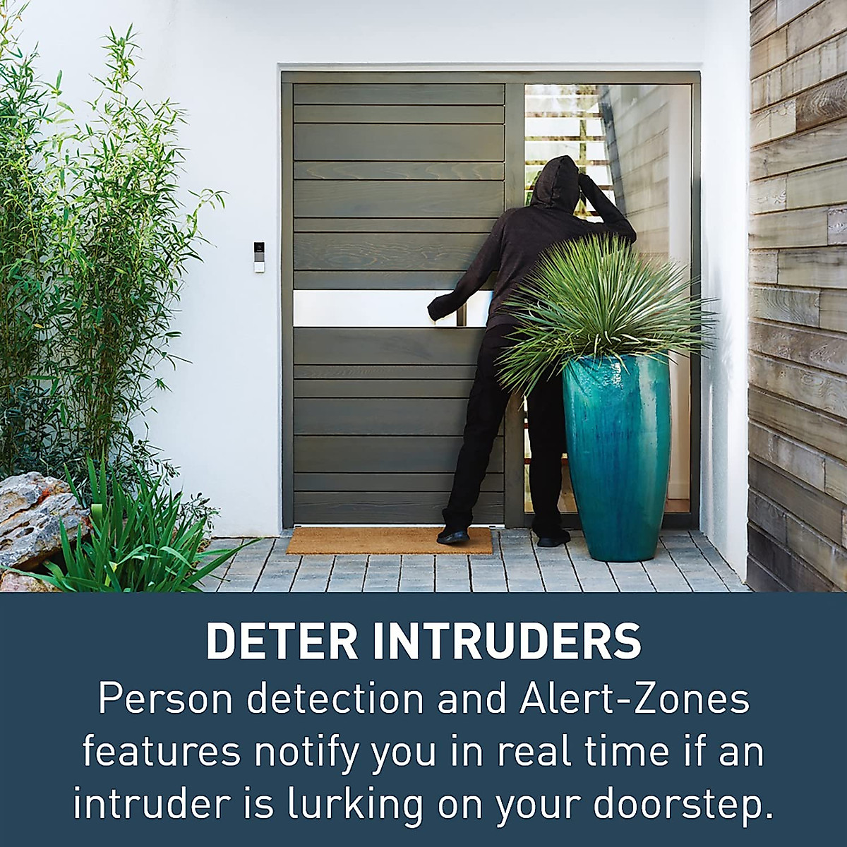 Netatmo Smart Video Doorbell | 2 Way Audio | High-Definition Camera with 1080P | Person Detection | Night Vision | Easy Installation | Built in Speaker | Security Without Monthly Fees | Model NDBUS