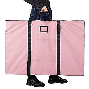 Large Size Art Portfolio Bag with Nylon Shoulder, 24 x 36 inches Light Weight Poster Storage Bag Board Holder with Handle and Zipper for Poster, Sketching and Drawing