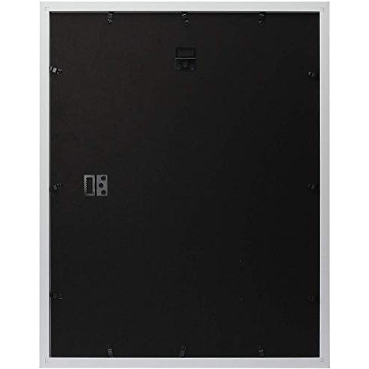 Frametory, 16x20 Picture Frame - Made to Display 11x14 Photo with Ivory Mat - Wide Molding - Built in Hanging Features - Preinstalled Wall Mounting Hardware (White, 1 Pack)