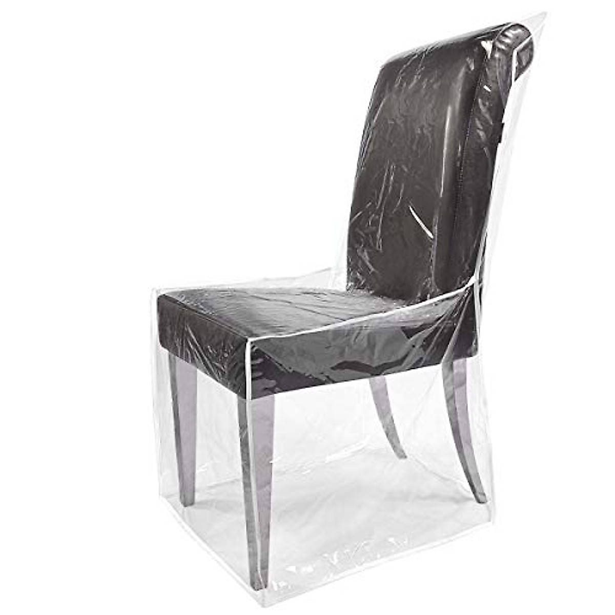 Buzzlett 4 Packs Waterproof Plastic Clear PVC All Dining Chair Slipcover Protector,Heavy Duty Cover Keep Your Dinning Chair Away from dust and Claws