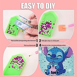 Miairivy Diamond Painting Kits for Kids, DIY 5D Cute Cartoon Diamond Art with Frame, Extremely Creative Gem Painting Crafts, Gifts, Birthday Gifts and Room Decor for Girls and Boys Ages 4-12 (Sth-1)